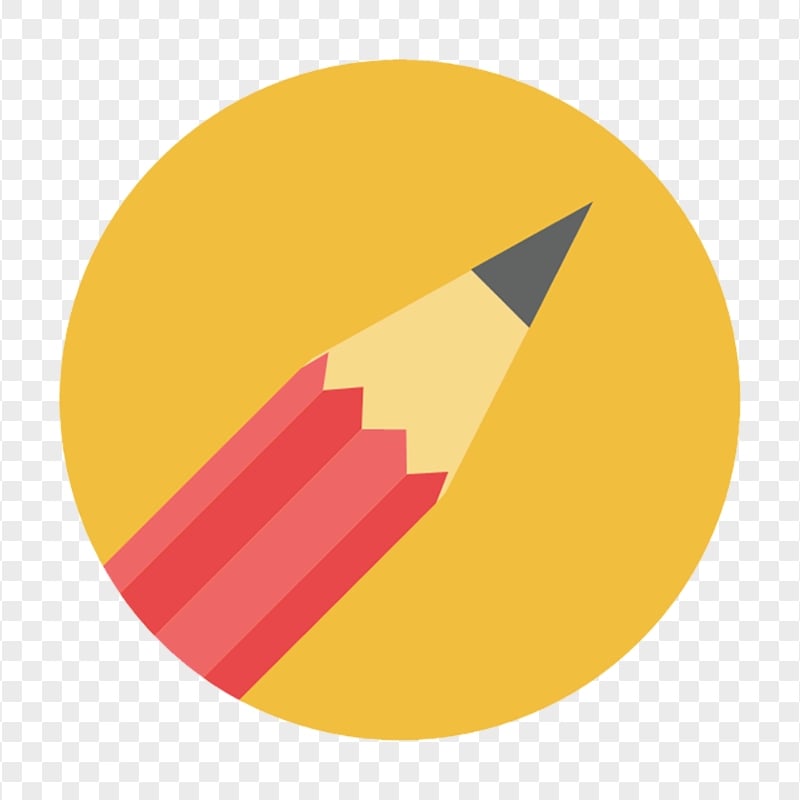 HD Round Office Pencil Icon PNG | Citypng