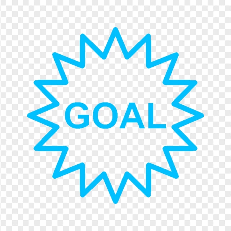 Transparent HD Goal Blue Word Icon | Citypng