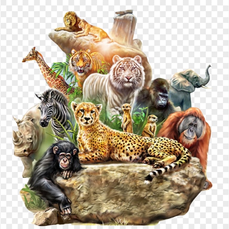 Wild Animals Zoo Badge Transparent Background | Citypng