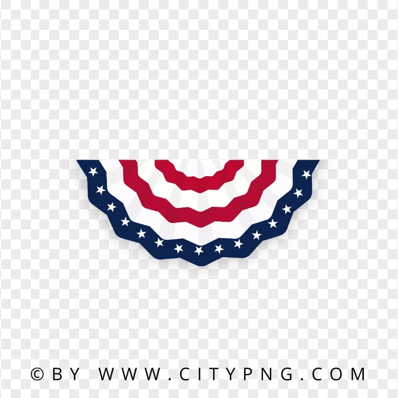 HD American Flag Bunting Semi Circle PNG | Citypng