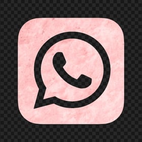 HD Pink Outline Wa Whatsapp App Logo Icon PNG | Citypng