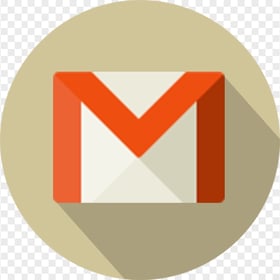 Flat Round Icon Contains Gmail Logo | Citypng