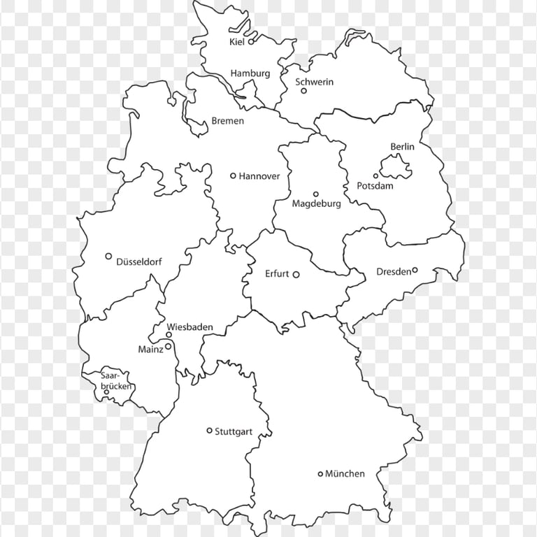Germany Map Transparent Background | Citypng