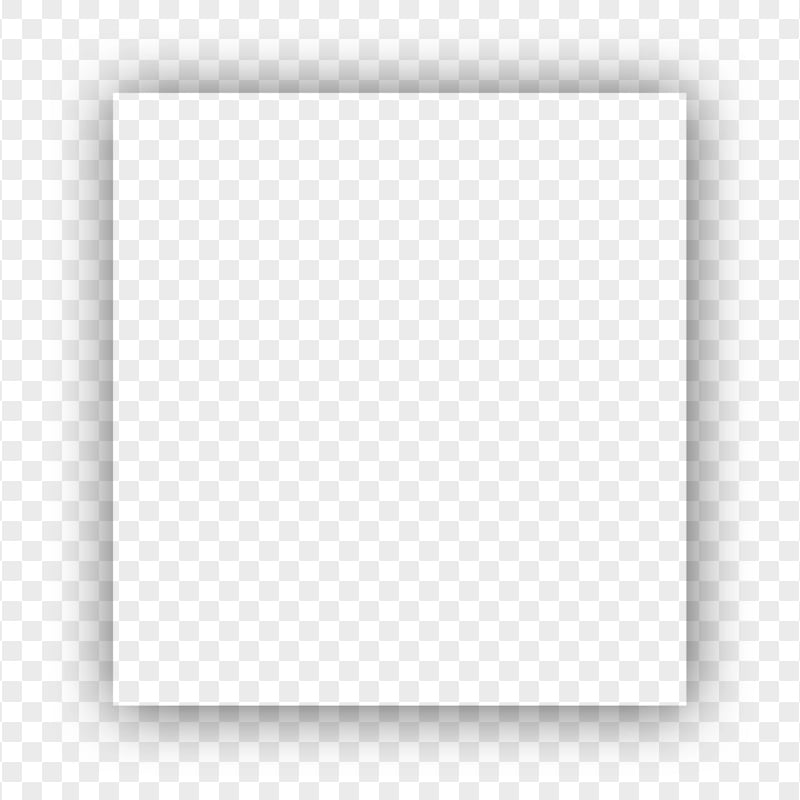 Square Frame With Shadow Effect HD PNG | Citypng