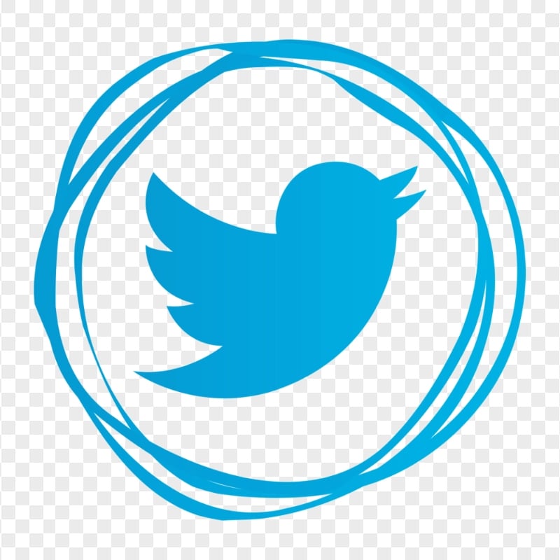 HD Circular Lines Drawn Twitter Icon PNG | Citypng