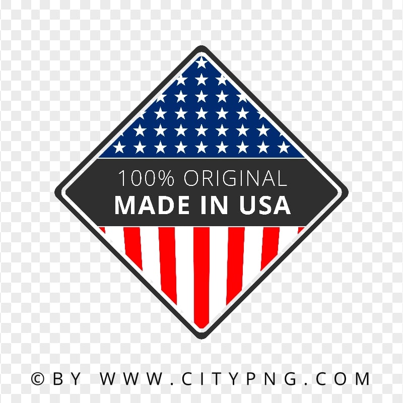 HD 100 Original Made In USA Logo Sign PNG | Citypng