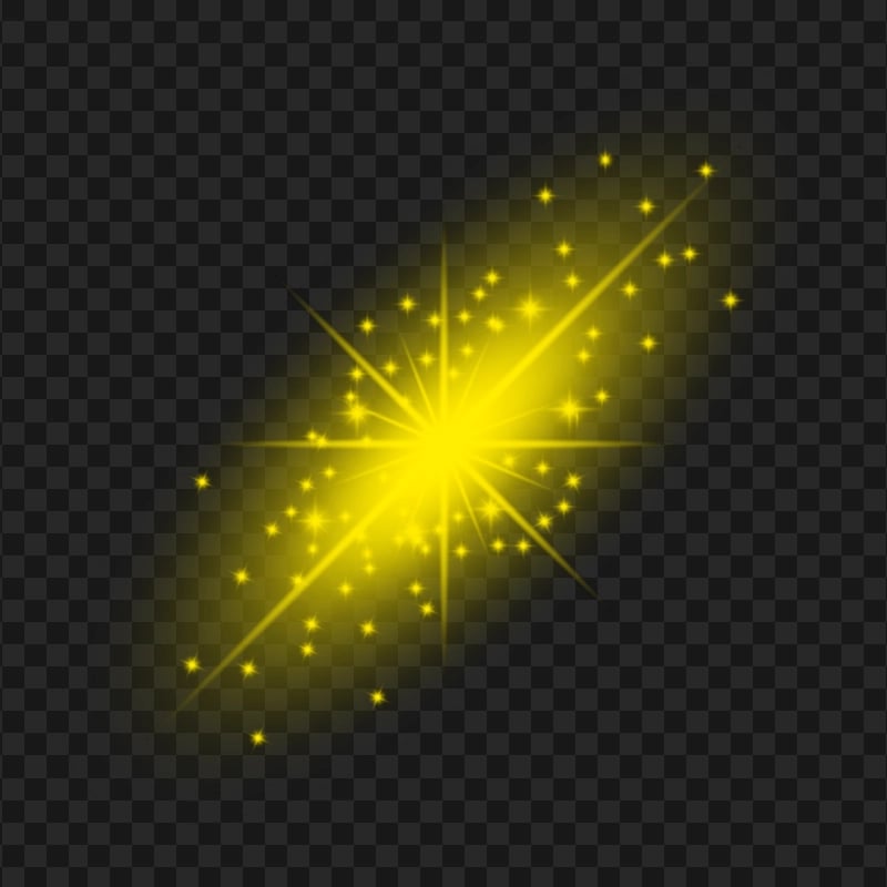 PNG Light Sparkle Shining Yellow Star Effect | Citypng
