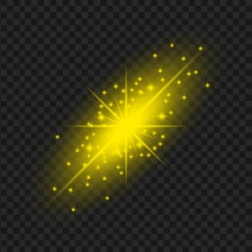 Yellow Sparkle Shining Stars Powder Effect | Citypng