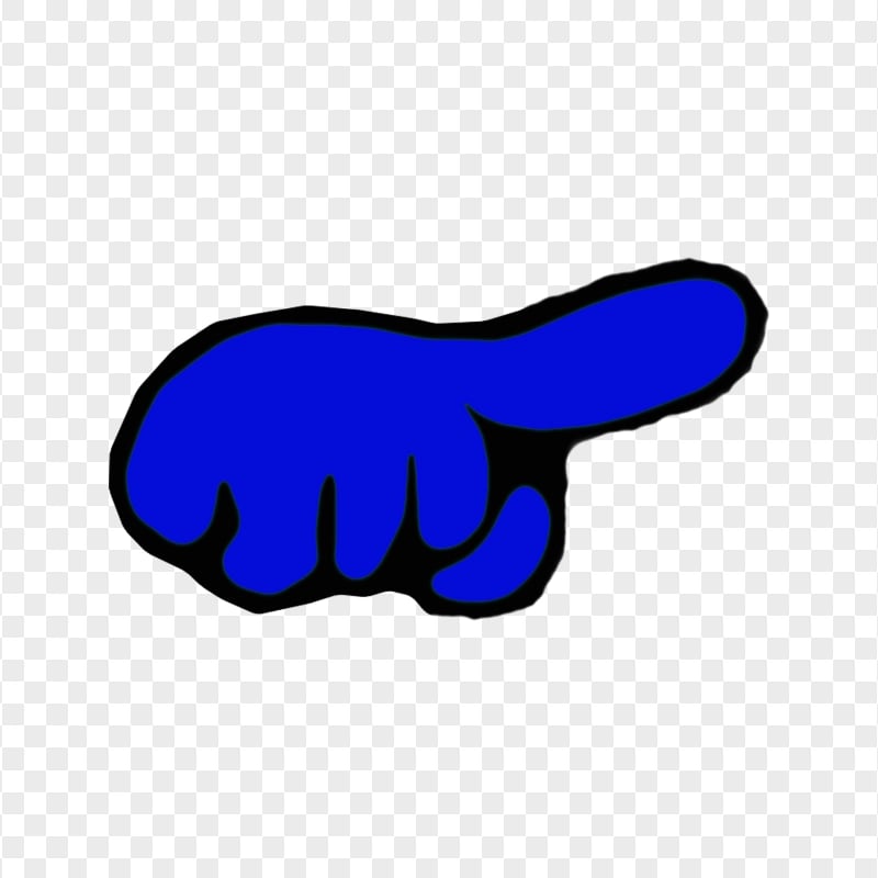HD Blue Among Us Character Finger Hand Pointing Right PNG | Citypng