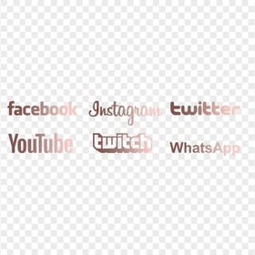 HD Social Media Red Logos PNG | Citypng