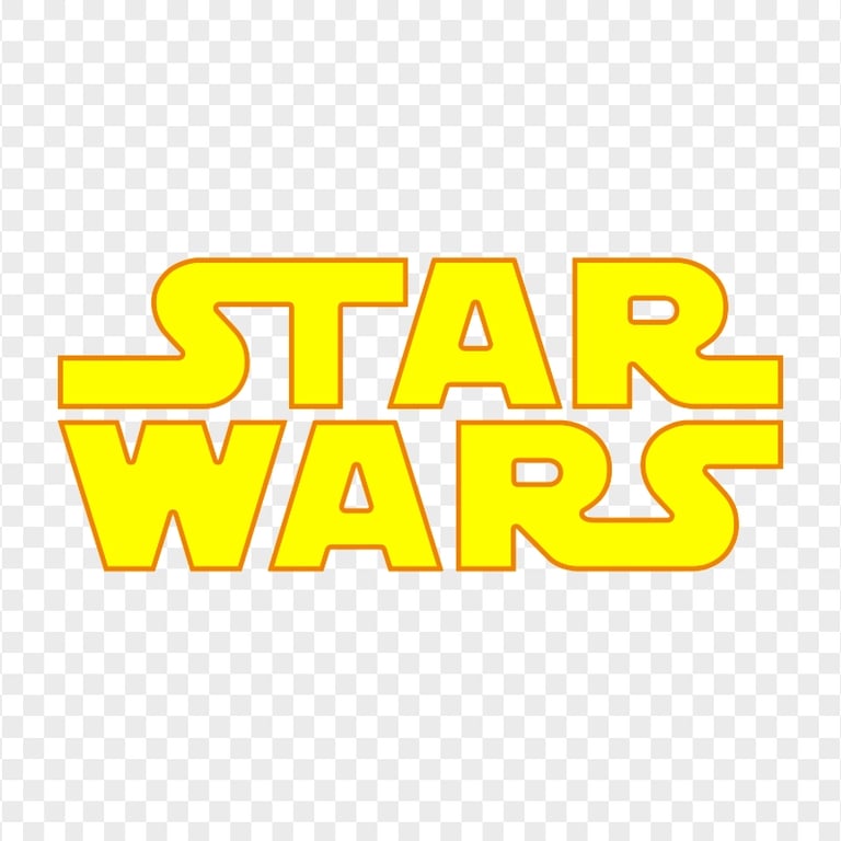 HD Beautiful Yellow Star Wars Logo PNG | Citypng