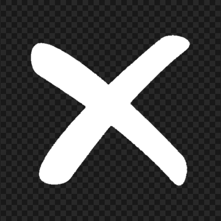 Blue Square Close X Button Icon Transparent Background | Citypng