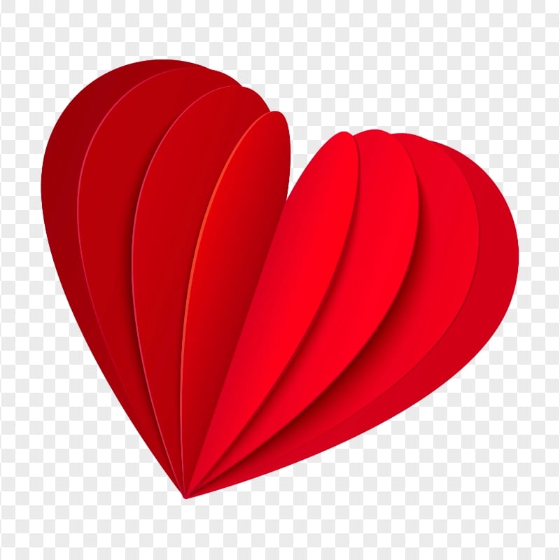 Paper Heart Valentine's Day Love Transparent PNG | Citypng