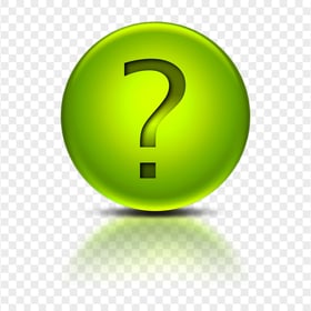 Green Question Mark 3D Logo Sign Icon PNG Image | Citypng