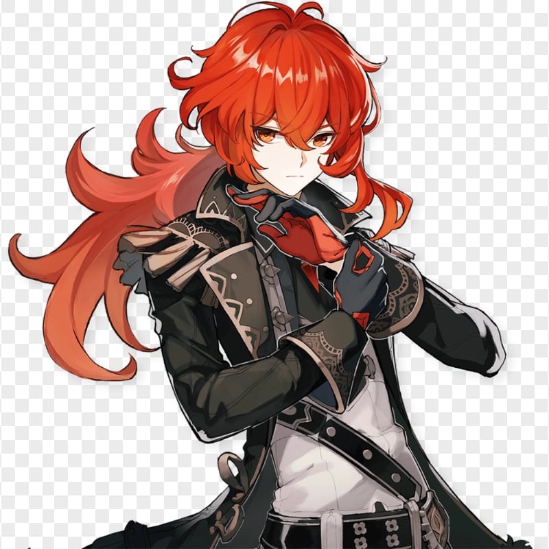 HD Diluc Genshin Impact Character PNG | Citypng
