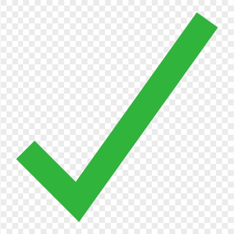 HD Green Simple Tick Mark Symbol Icon PNG | Citypng