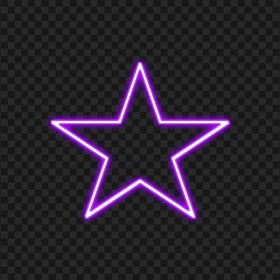 HD Blue Neon Star Transparent PNG | Citypng