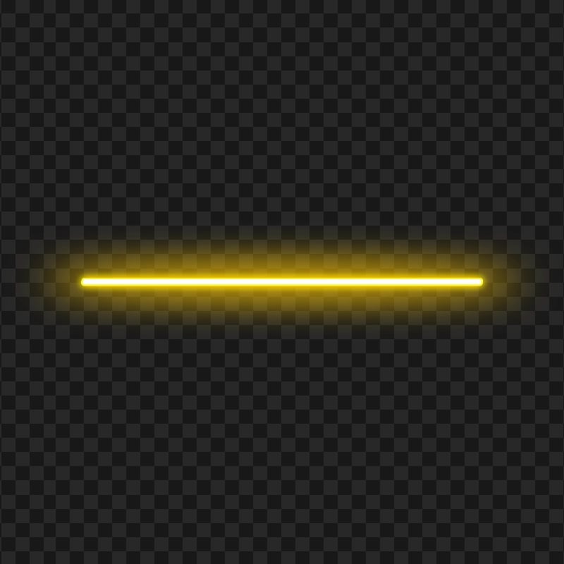 HD Yellow Neon Line Light PNG | Citypng
