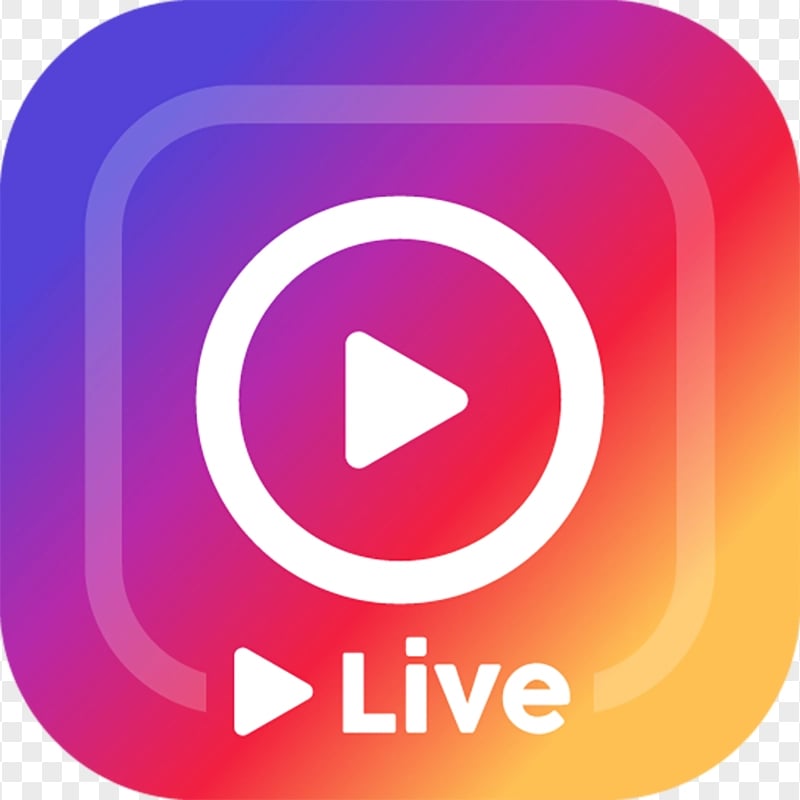 Instagram Live Streaming Logo Play Icon | Citypng