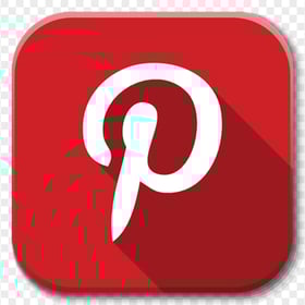 3D Pinterest Social Media Square App Icon | Citypng