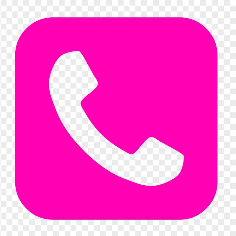 HD Pink Square Phone Icon PNG | Citypng
