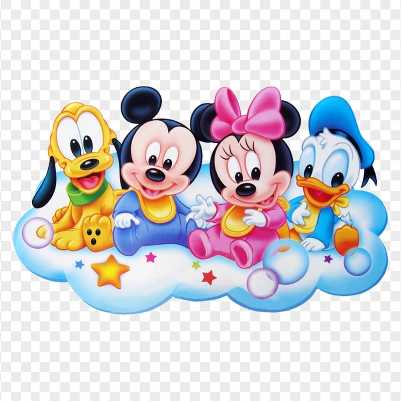 Mickey, Minnie Mouse, Pluto and Donald Duck Babies | Citypng