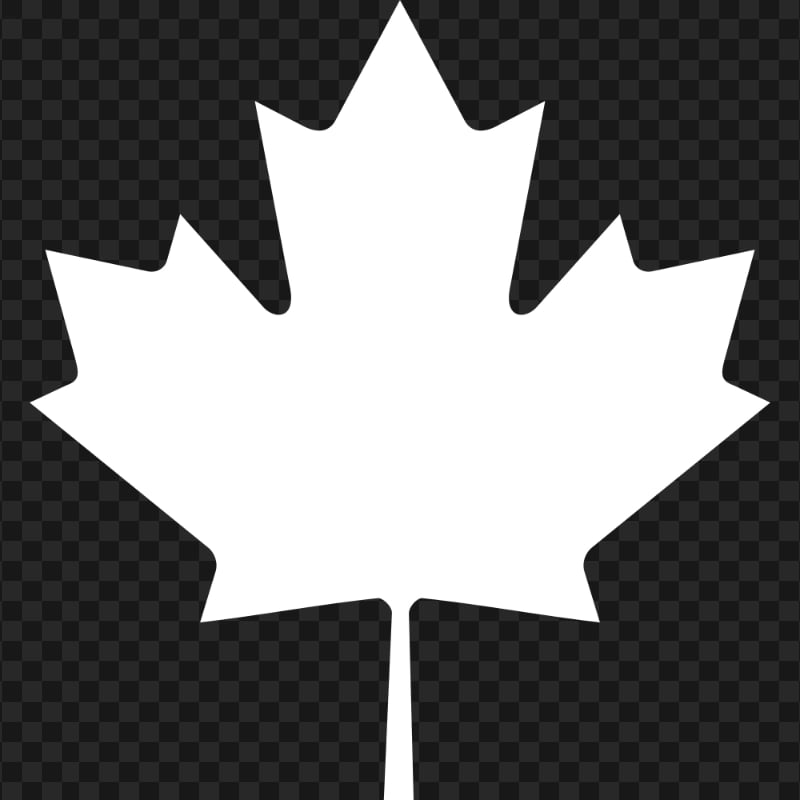 HD White Canadian Maple Leaf PNG | Citypng
