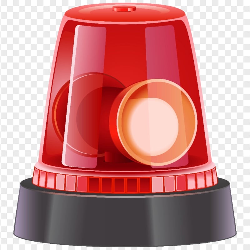 HD Red Alarm Police Beacon Siren Illustration PNG | Citypng