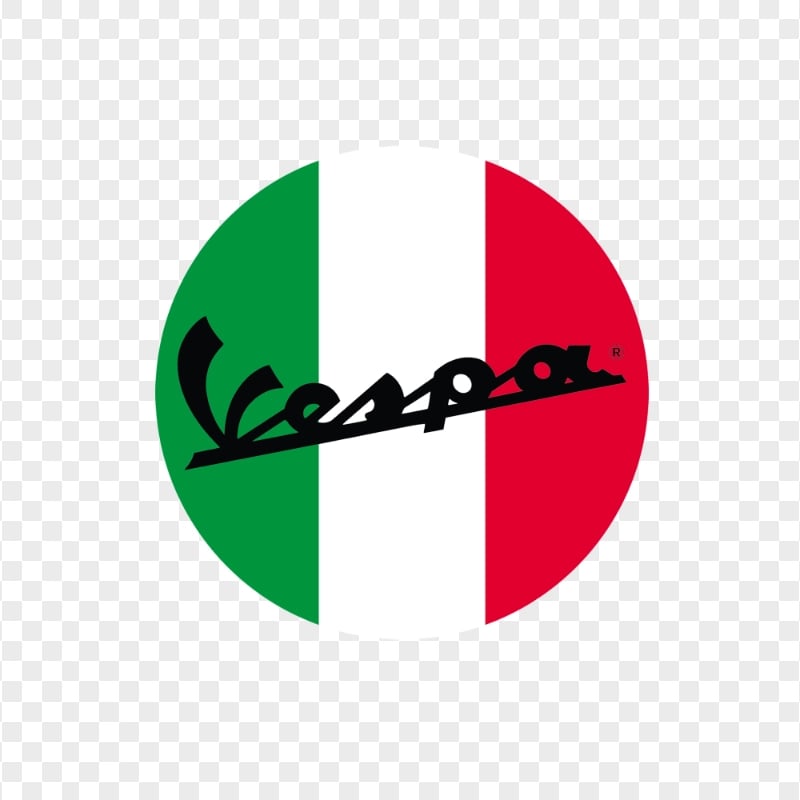 Vespa Logo With Italian Flag PNG | Citypng