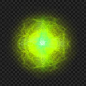 HD Green Energy Ball Effect PNG | Citypng