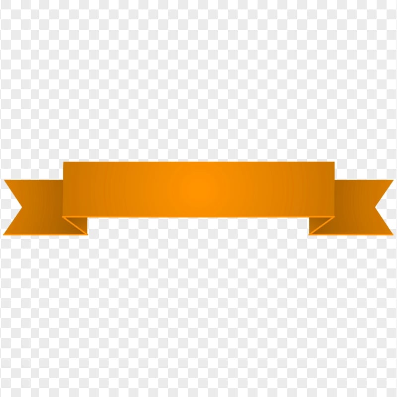 HD Orange Ribbon Banner Illustration PNG | Citypng