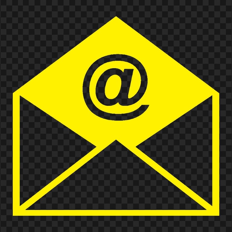 E-mail Mail Letter Yellow Logo Icon Download PNG | Citypng