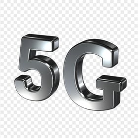 5G White Logo Icon Sign HD PNG | Citypng