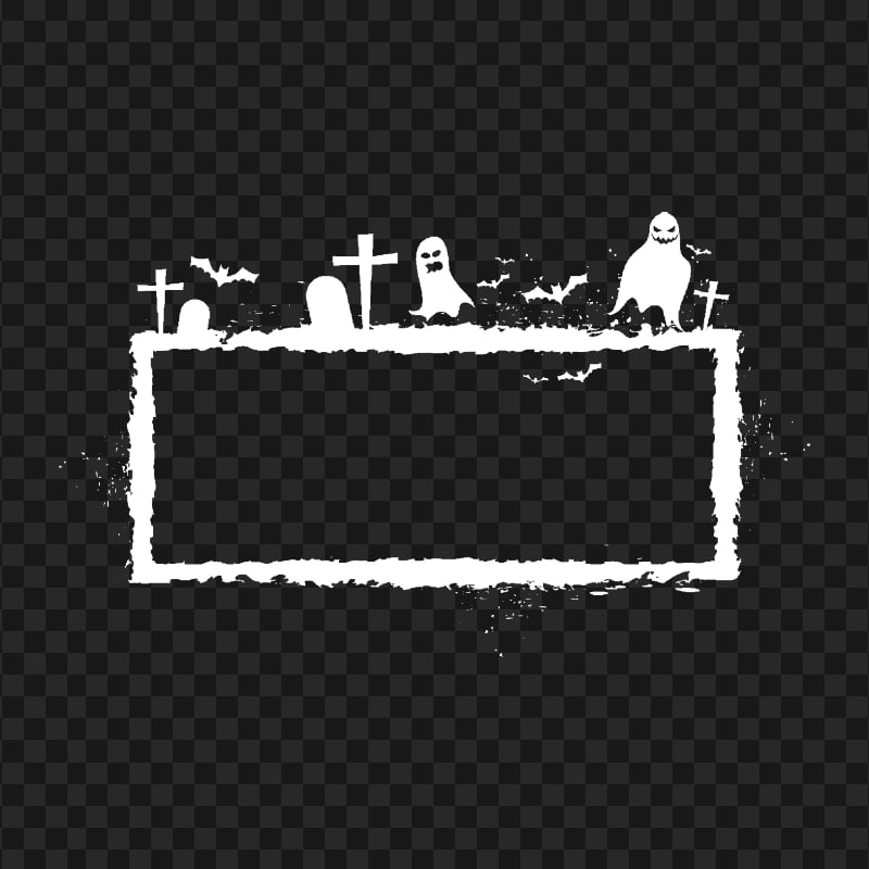 Transparent Halloween Ghosts White Frame | Citypng