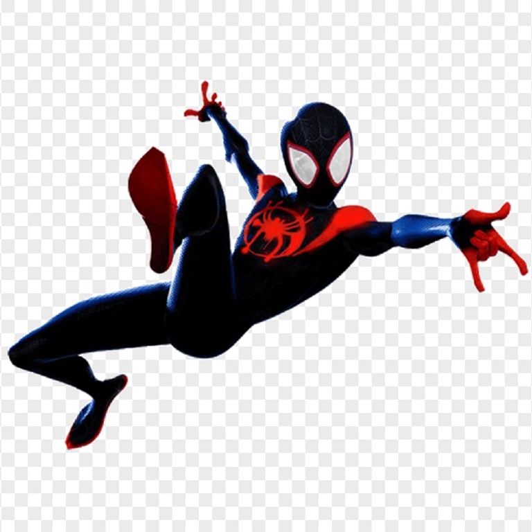 HD Black Spiderman Flying PNG | Citypng