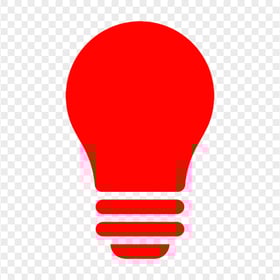Red Bulb Idea Clipart Icon PNG | Citypng