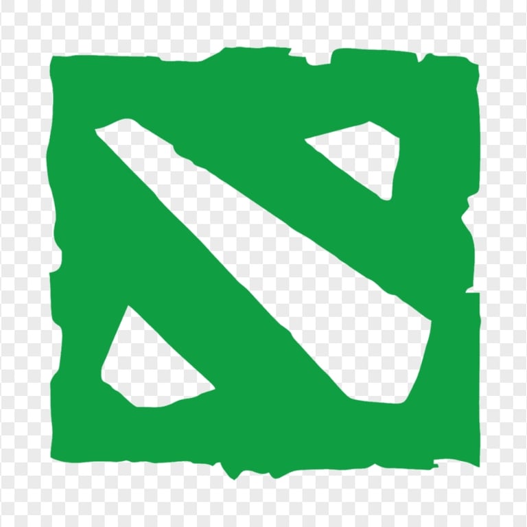 HD Dota 2 Official Green Logo Symbol PNG | Citypng