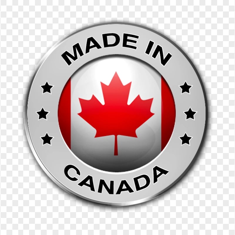 HD Made In Canada Round Symbol Label Sign PNG | Citypng