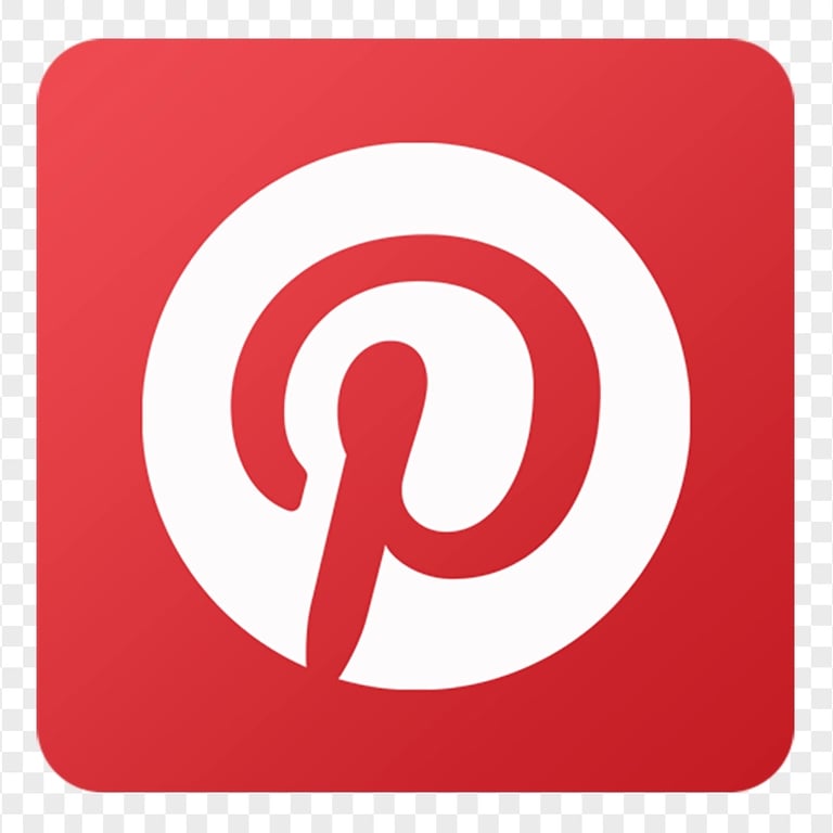 Square Pinterest Button Logo Social Media | Citypng
