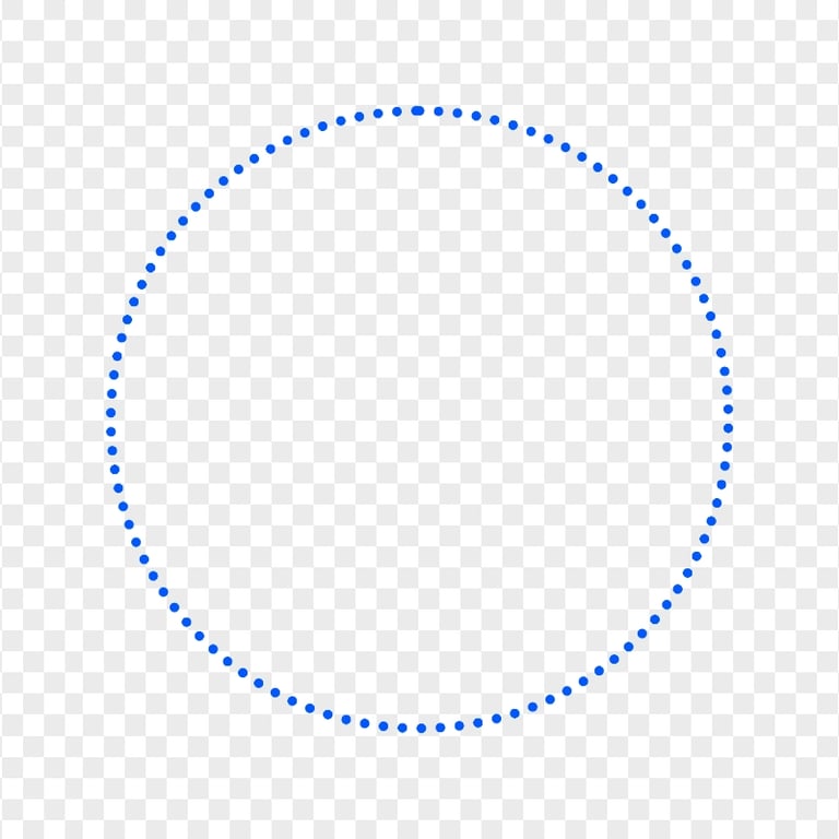 HD Dotted Blue Circle Transparent Background | Citypng