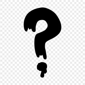 HD PNG Question Mark Blue Liquid Dripping Down Icon | Citypng