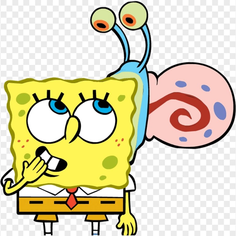 HD Spongebob And Gary Cartoon Character Transparent PNG | Citypng