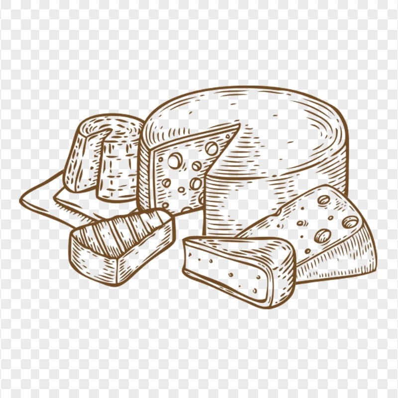 Ricotta Cheese Drawing Sketch PNG | Citypng