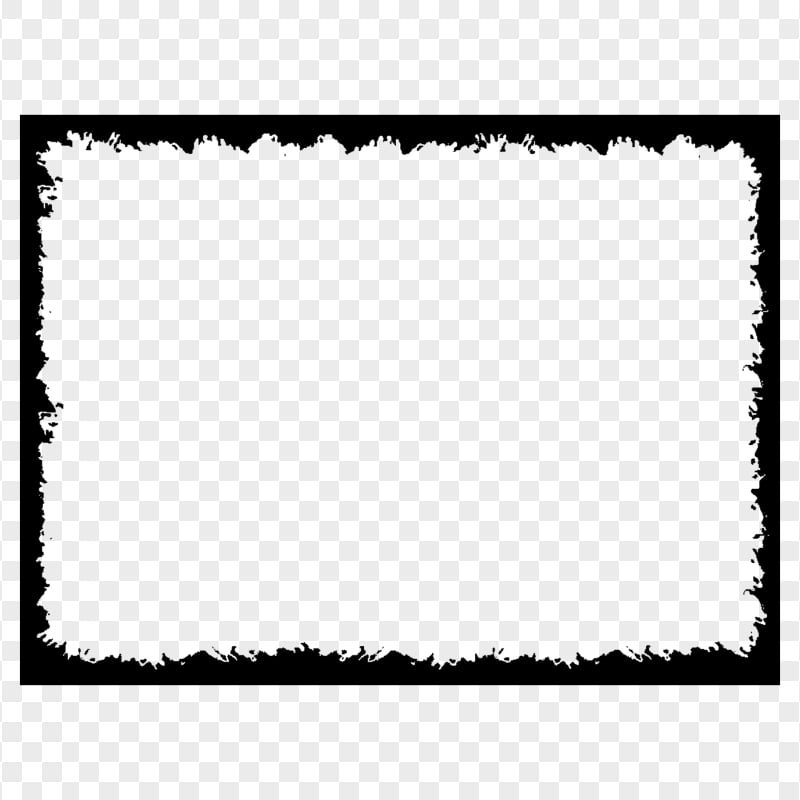 Grunge Rectangle Black Frame PNG IMG | Citypng