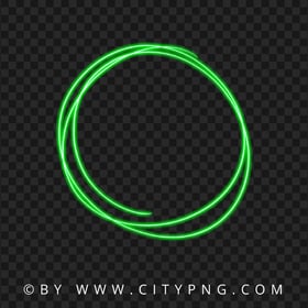 Green Gradient Outline Circle PNG | Citypng