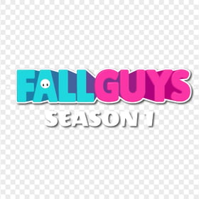 HD Fall Guys Black Text Logo PNG | Citypng