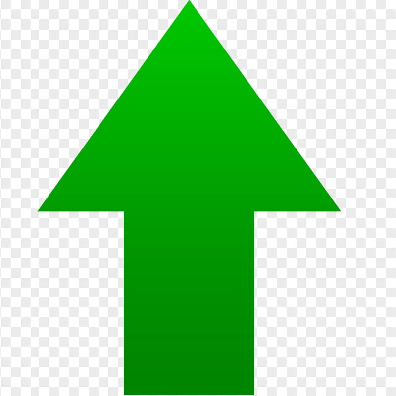 Dark Green Arrow point to Top | Citypng