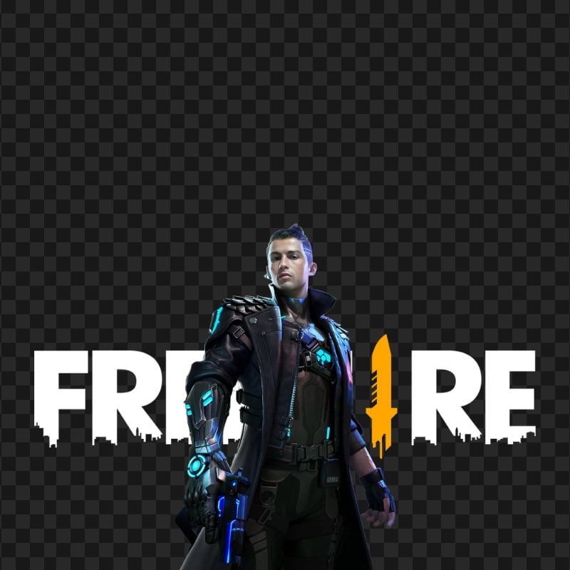 HD Cristiano Ronaldo FF Free Fire Player CR7 With Logo PNG | Citypng