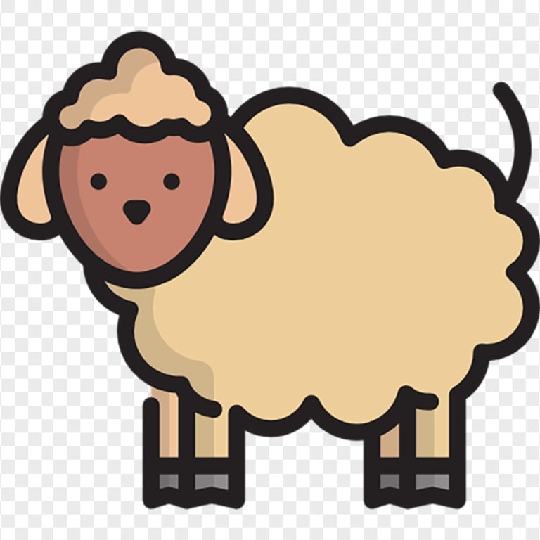 Cute Blue Sheep Clipart Icon | Citypng