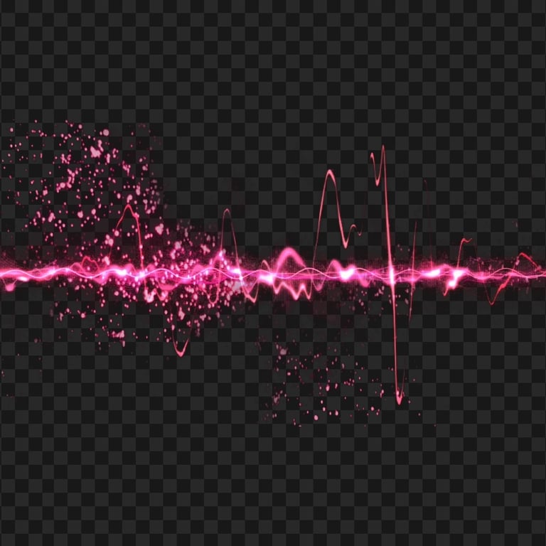 HD Pink Music Wave Sound Waves Rhythm Abstract PNG | Citypng